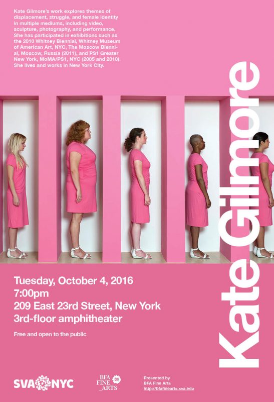 Kate Gilmore Lecture - Events - BFA Fine Arts - School of Visual Arts ...