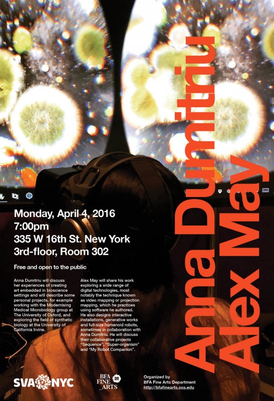 Anna Dumitriu and Alex May Lecture - Events - BFA Fine Arts - School of ...